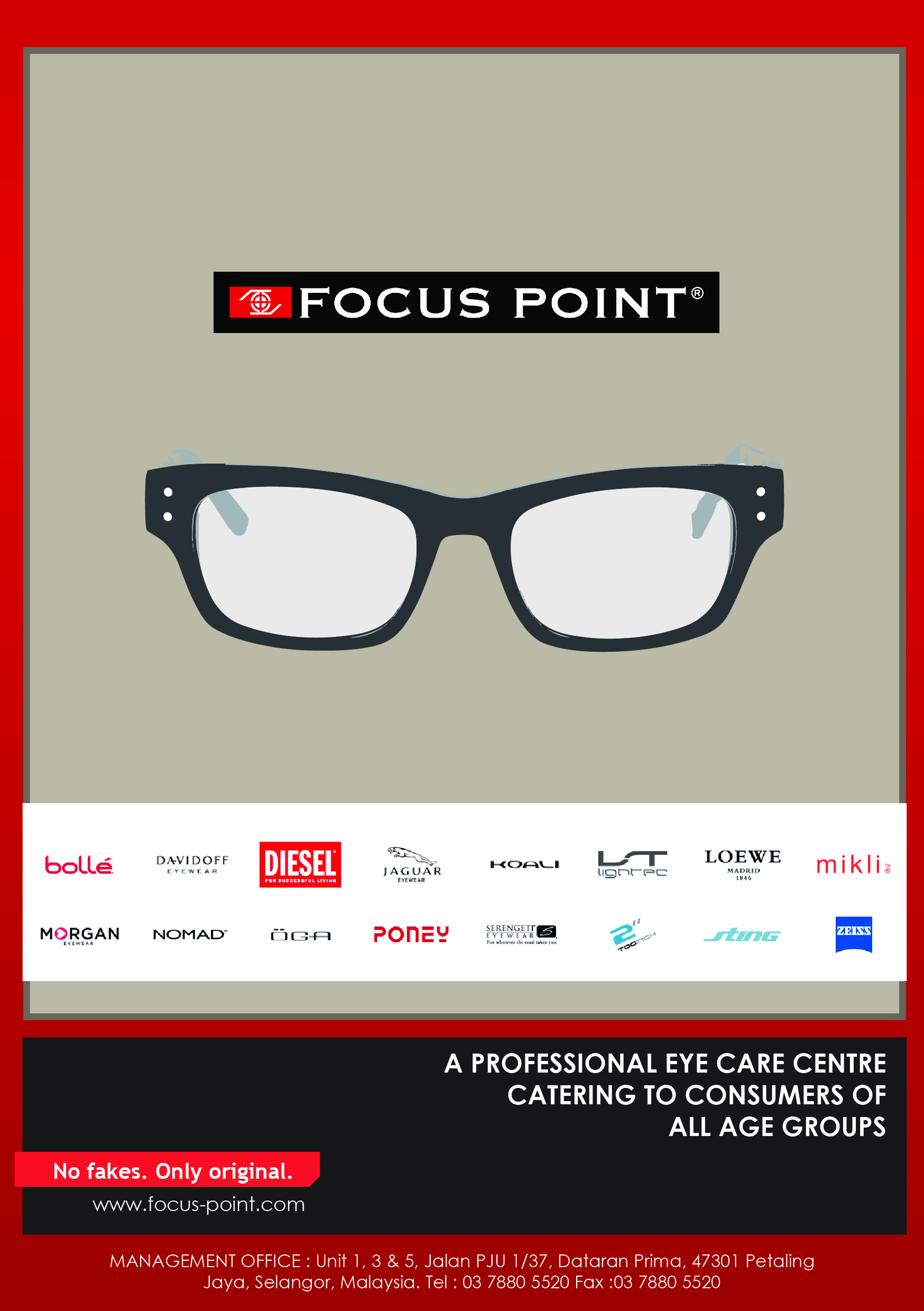 10% Discount off all frame and sunglasses from FOCUS POINT – MyWorld ...
